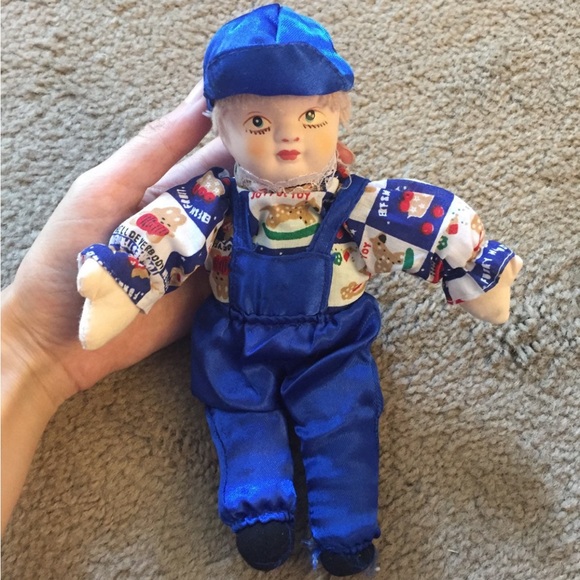 Vintage | Toys | Vintage Paperboy Milkman Porcelain Doll Toy | Poshmark